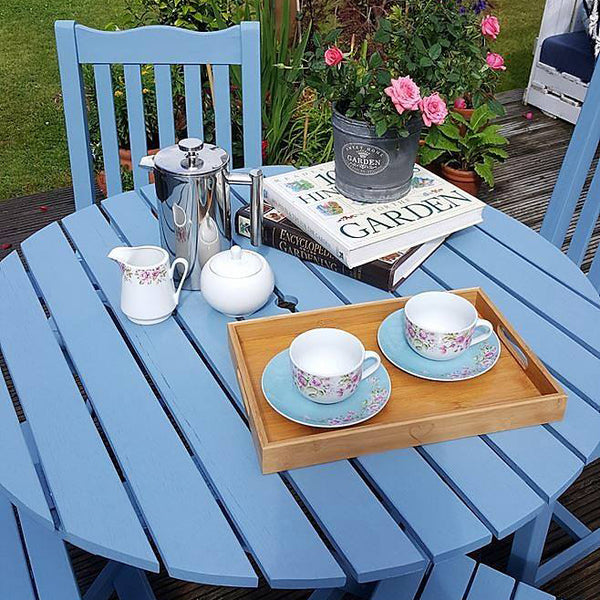 Ol’ Blue Eyes - Mid-Blue Al Fresco Furniture Paint | Frenchic