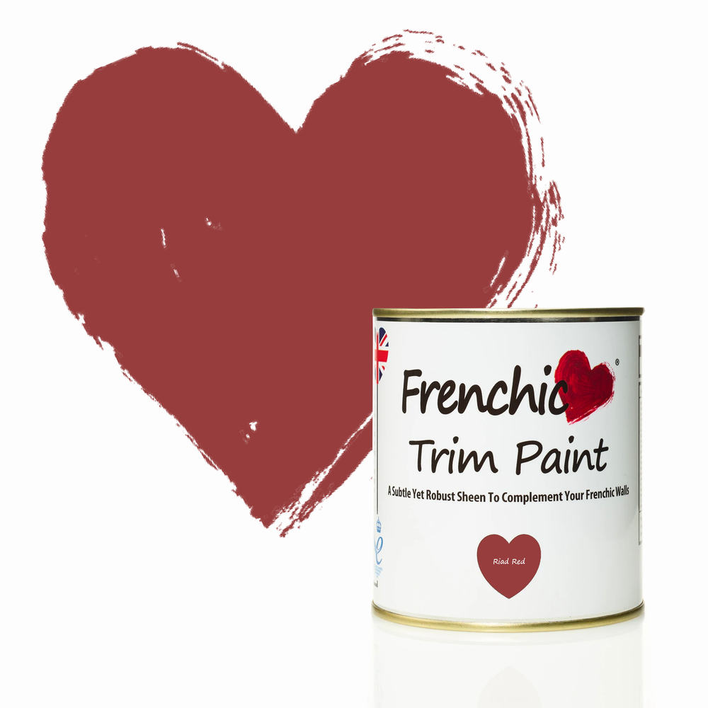 Riad Red - Deep Red Satin Trim Paint | Frenchic