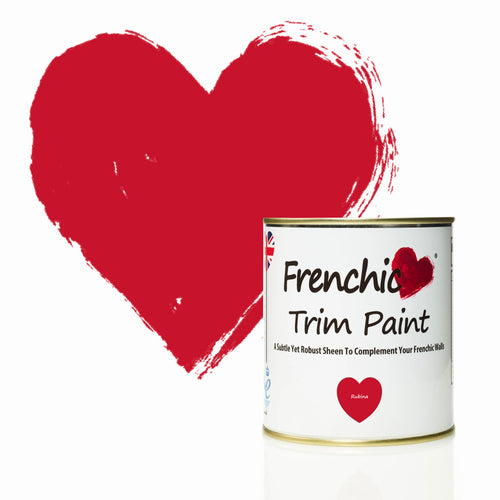 Rubina - Ruby Red Satin Trim Paint | Frenchic